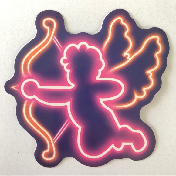 Accessories | 110 Neon Lights Cupid Love Glossy Sticker | Poshmark